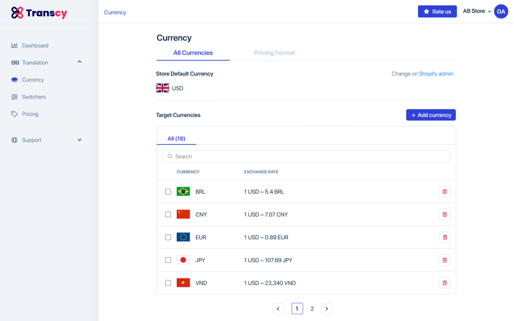 Transcy - A-must have powerful translation and currency
