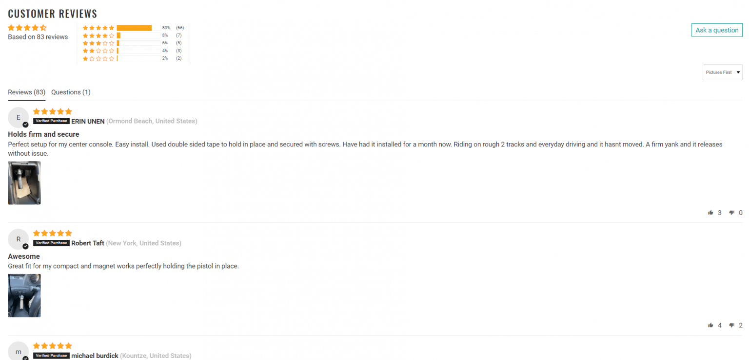 Amazing product review page examples that lead to sales