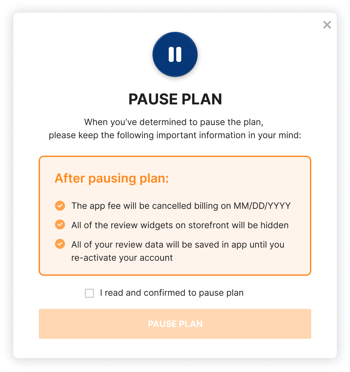 Pause plan - The temporary choice for your store in re-building stage ...